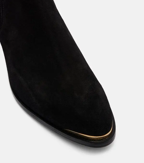 Isabel Marant Étoile Delano 35 Suede Ankle Boots - Black