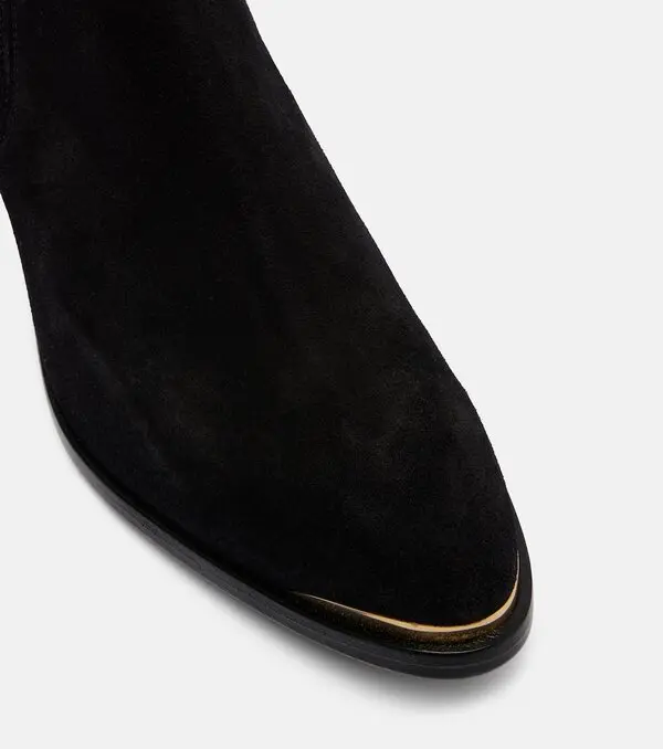 Isabel Marant Étoile Delano 35 Suede Ankle Boots - Black