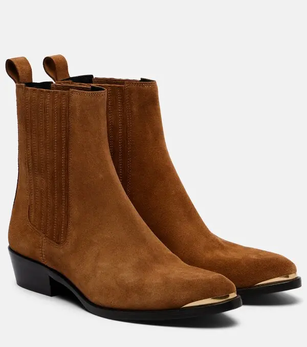 Isabel Marant Étoile Delano 35 Suede Ankle Boots - Brown