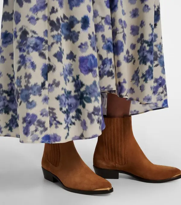 Isabel Marant Étoile Delano 35 Suede Ankle Boots - Brown