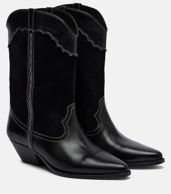 Isabel Marant Étoile Duerte 40 Cowboy Boots - Black