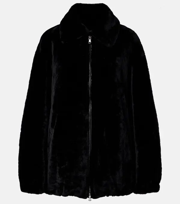 Nour Hammour Plush Shearling Jacket