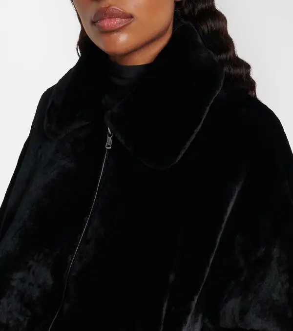 Nour Hammour Plush Shearling Jacket