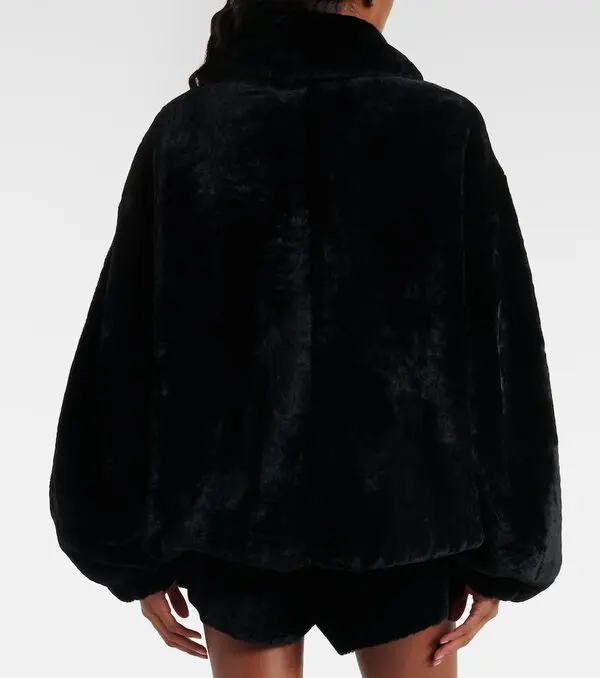 Nour Hammour Plush Shearling Jacket