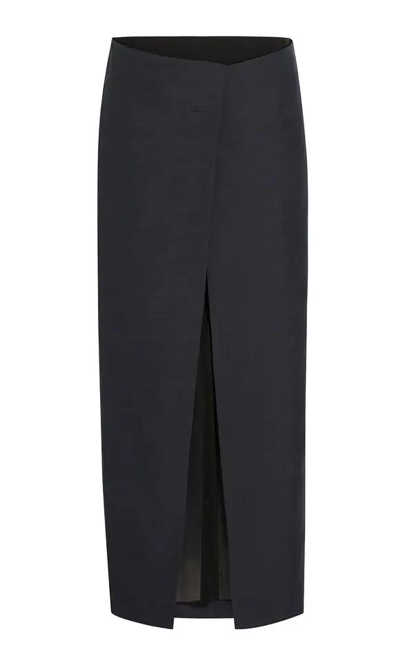 Khaite Tal Linen Skirt