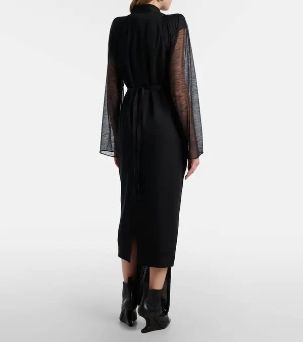 Rick Owens Cyclops Wool Wrap Coat