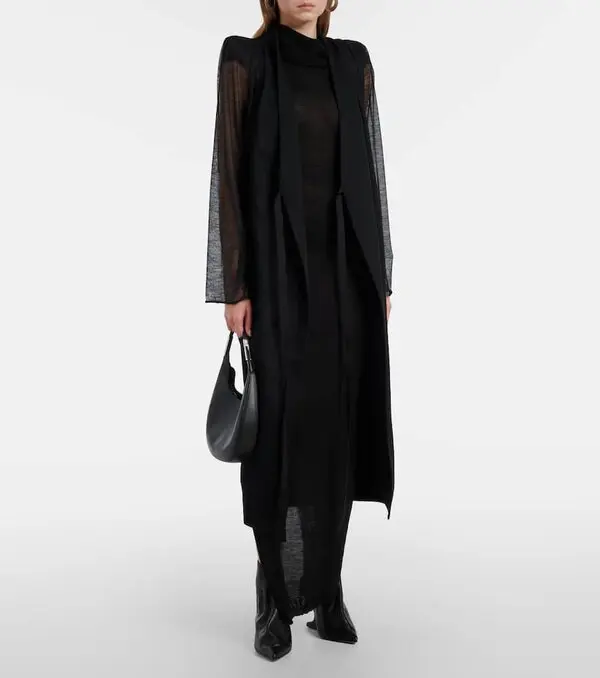 Rick Owens Cyclops Wool Wrap Coat