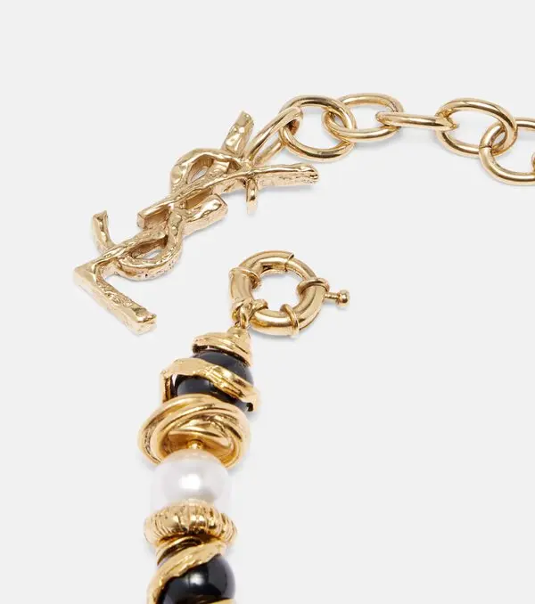 Saint Laurent Loulou Embellished Necklace