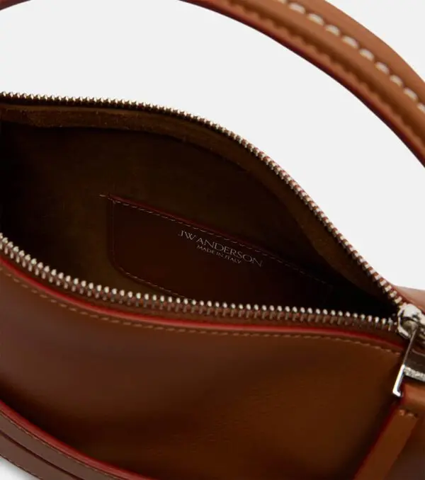 JW Anderson Loafer Leather Top-handle Bag - Brown