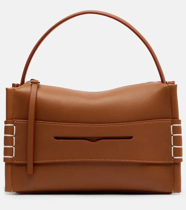 JW Anderson Loafer Leather Top-handle Bag - Brown