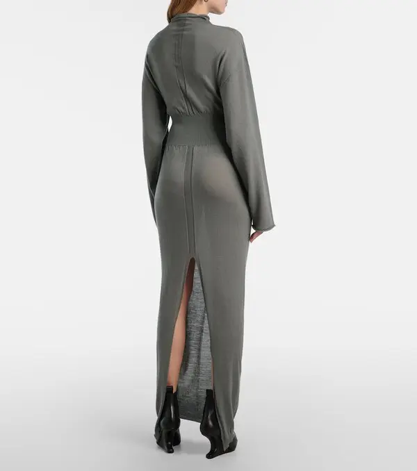 Rick Owens Virgin Wool Maxi Dress