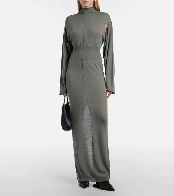 Rick Owens Virgin Wool Maxi Dress