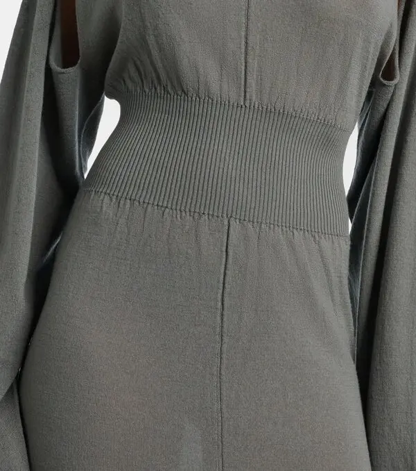 Rick Owens Virgin Wool Maxi Dress