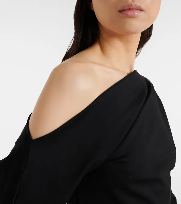 RÓHE Draped One-shoulder Top