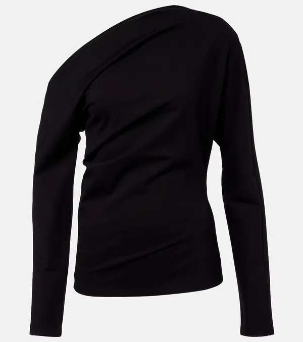 RÓHE Draped One-shoulder Top