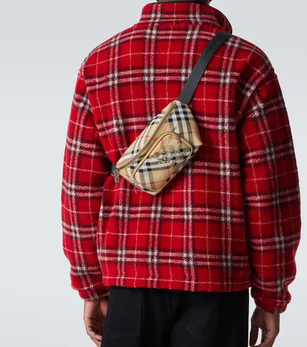 Burberry Embroidered Belt Bag - Beige