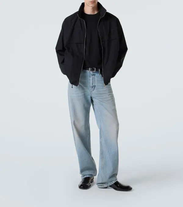 Saint Laurent Cotton-blend T-shirt - Black