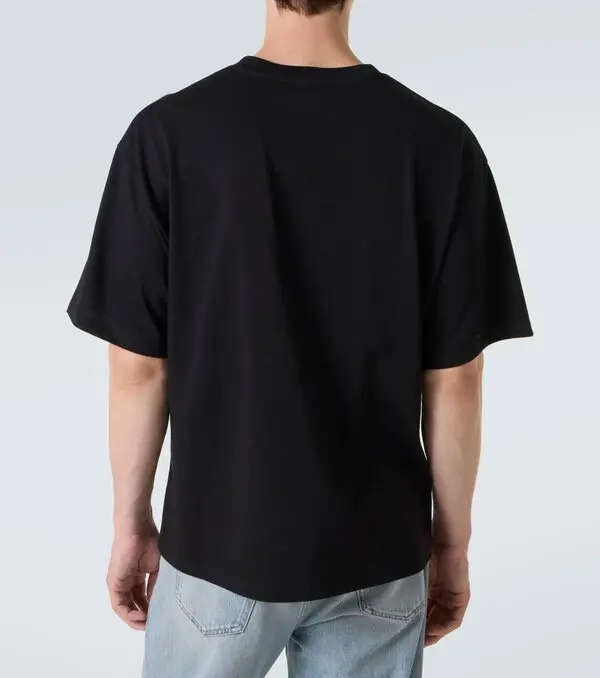 Saint Laurent Cotton-blend T-shirt - Black