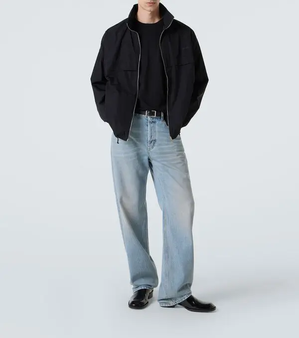 Saint Laurent Cotton-blend T-shirt - Black