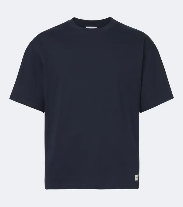 Saint Laurent Cotton-blend T-shirt - Blue