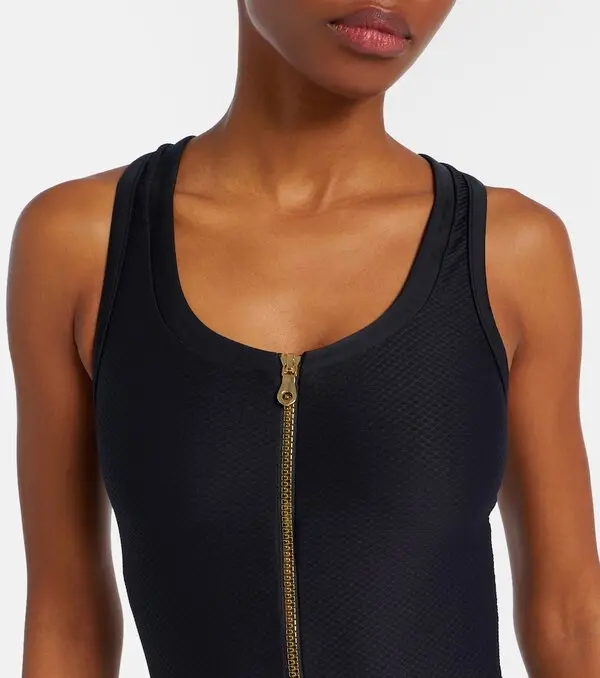 Heidi Klein Racerback Swimsuit - Black