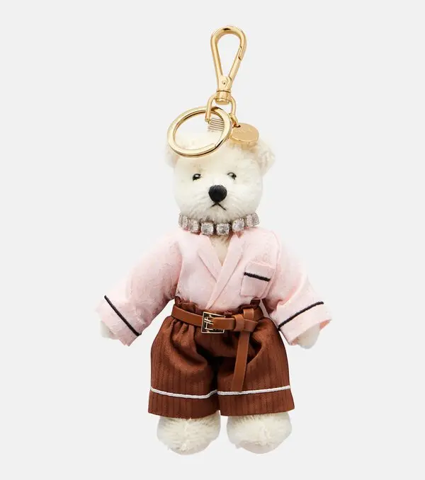 Prada Teddy Bear Bag Charm - Multicoloured
