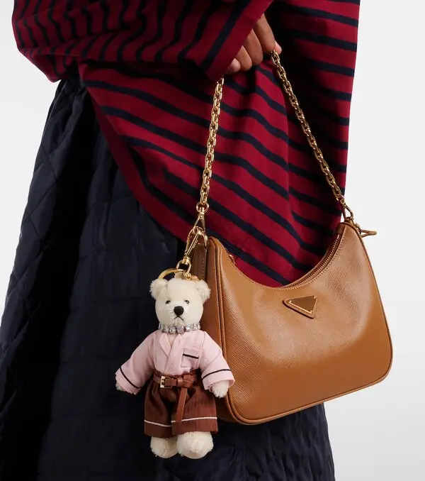 Prada Teddy Bear Bag Charm - Multicoloured