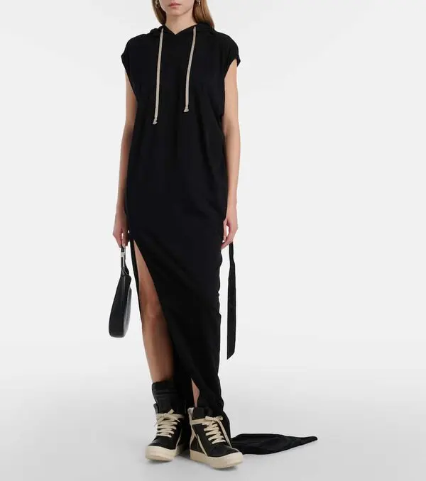 Rick Owens Geobasket Leather Sneakers - Black