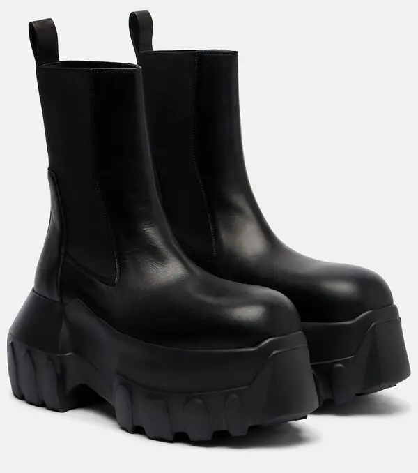 Rick Owens Beatle Mega Tractor Chelsea Boots - Black