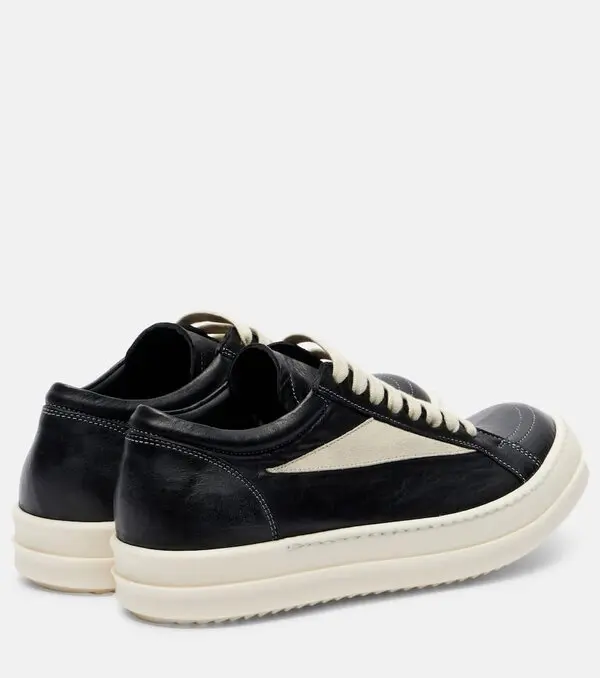 Rick Owens Vintage Leather Sneakers - Black
