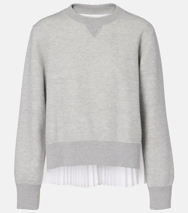 Sacai Cotton-blend Sweatshirt