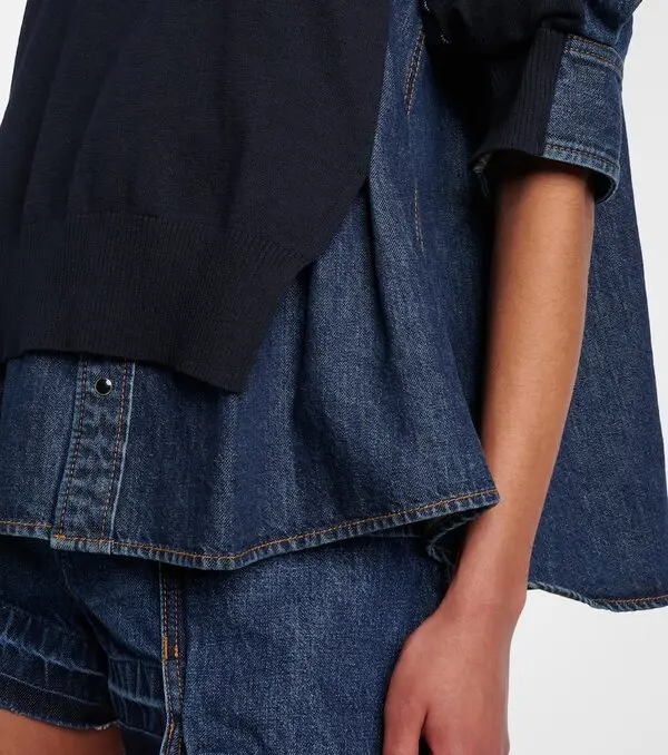 Sacai Layered Denim Shirt