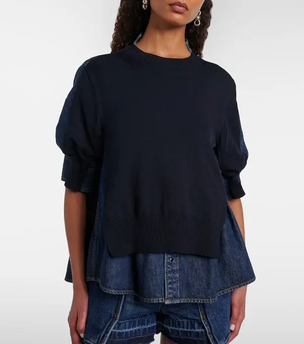 Sacai Layered Denim Shirt