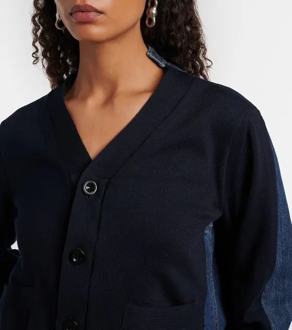 Sacai Cotton-blend Cardigan