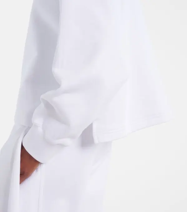 Alaïa Cotton Sweatshirt - White