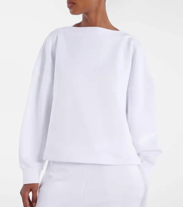 Alaïa Cotton Sweatshirt - White