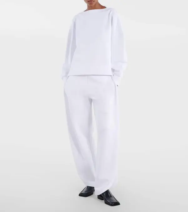 Alaïa Cotton Sweatshirt - White