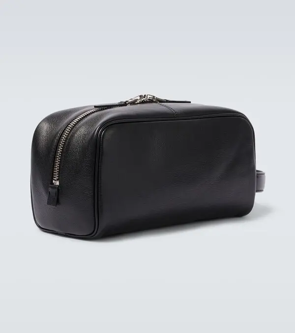 TOM FORD Logo Leather Toiletry Bag