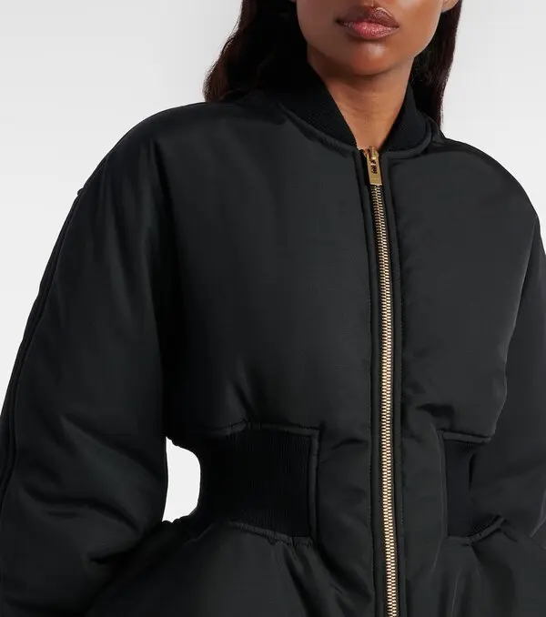 Alaïa Peplum Bomber Jacket