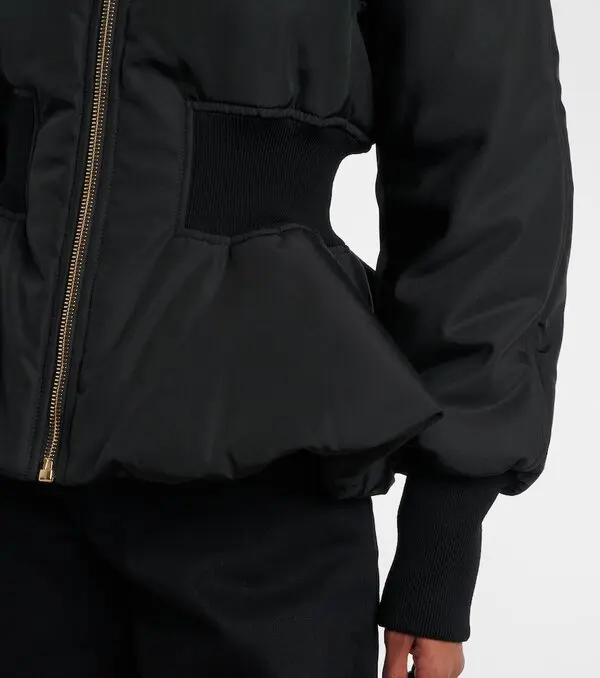 Alaïa Peplum Bomber Jacket