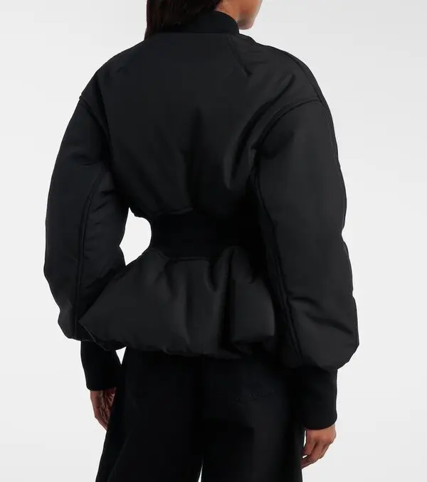 Alaïa Peplum Bomber Jacket