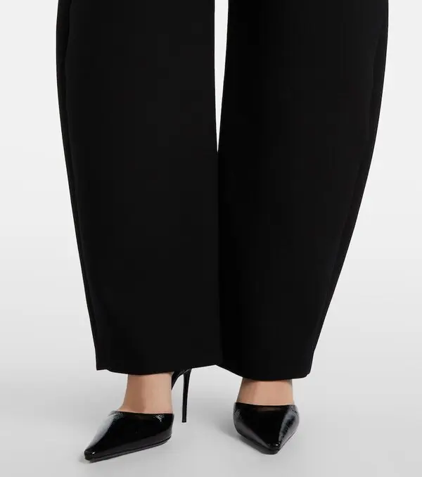 Alaïa Wool-blend Barrel-leg Pants