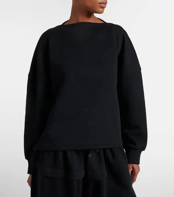 Alaïa Cotton Jersey Sweatshirt - Black