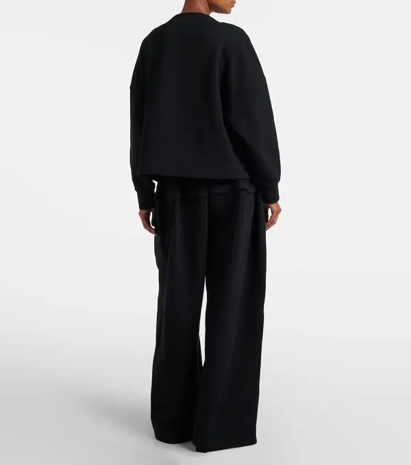Alaïa Wide-leg Cotton Sweatpants