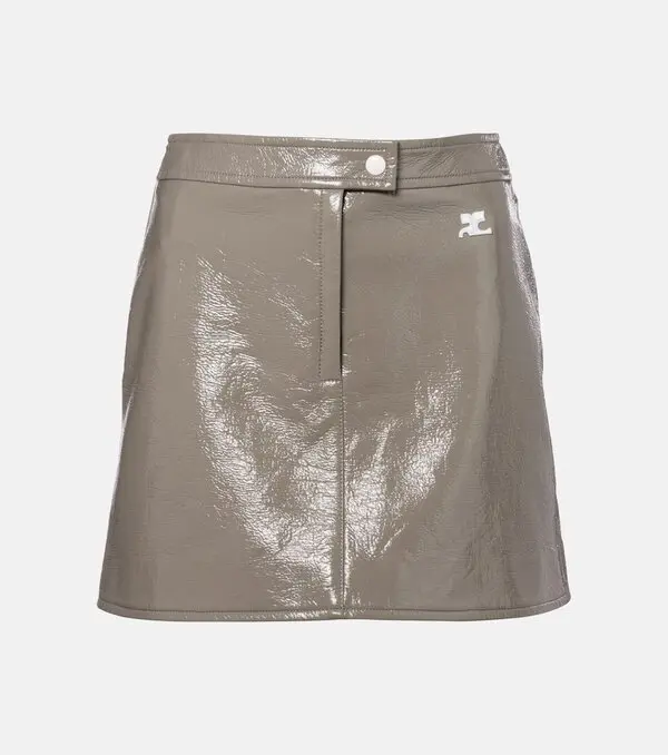 COURREGES Courrèges Vinyl Miniskirt - Grey