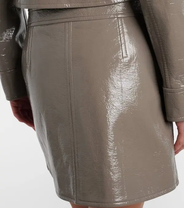COURREGES Courrèges Vinyl Miniskirt - Grey