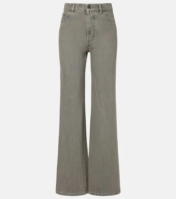 Max Mara Colibri High-rise Flared Jeans - Grey
