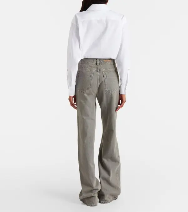 Max Mara Colibri High-rise Flared Jeans - Grey