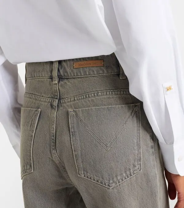 Max Mara Colibri High-rise Flared Jeans - Grey