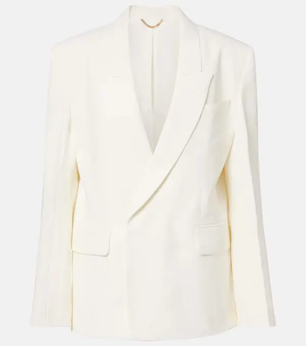 Victoria Beckham Double-breasted Blazer - White